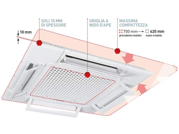 Cassette 60x60 air conditioner | MHI air conditioning